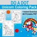 Do a Dot Unicorn Printable for Kids 3-5 | Etsy