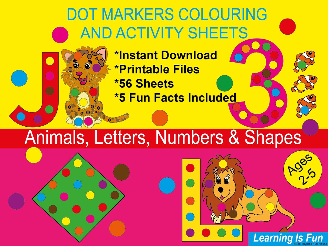 Dot Marker Printable, Dot Numbers, Do a Dot Printable, Dot Worksheet ...