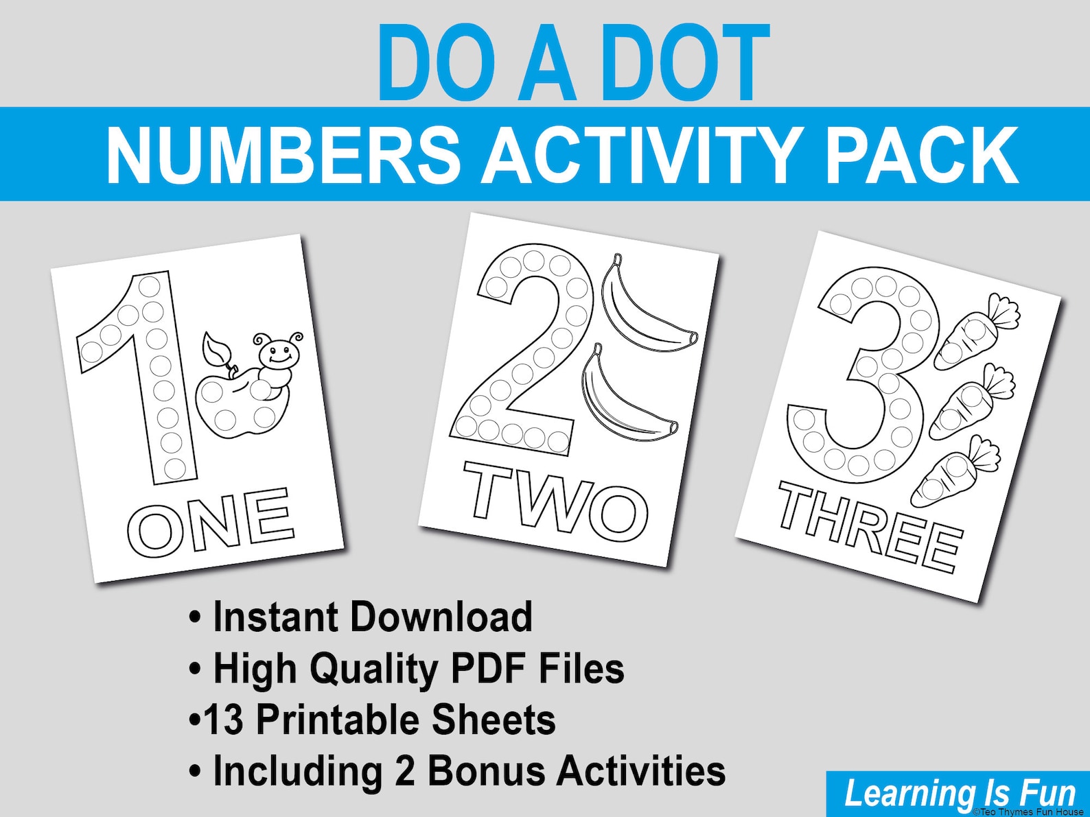 Do a Dot Printables. Dot and Find Numbers Activity. Toddler Colouring ...