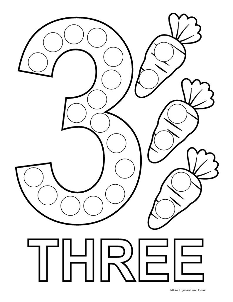 Do a Dot Printables. Dot and Find Numbers Activity. Toddler Colouring ...