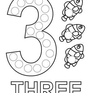 Dot Marker Printable, Dot Numbers, Do a Dot Printable, Dot Worksheet ...