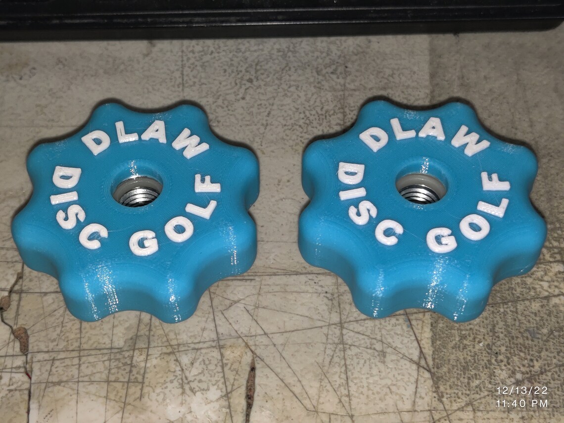 Custom Zuca Disc Golf Cart Wheel Nuts - Etsy