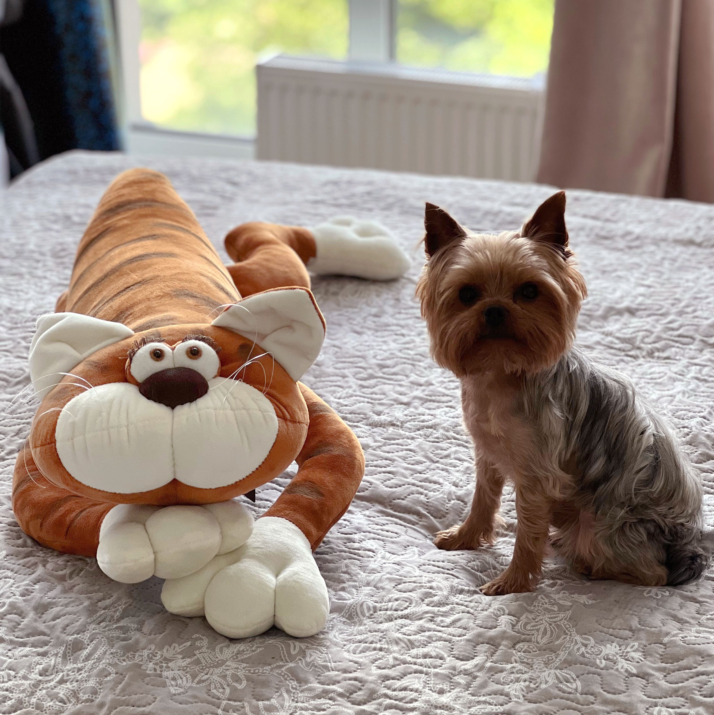 Giant Velour Plush Ginger Cat. Huge Handmade Plush Cat Home Decoration ...