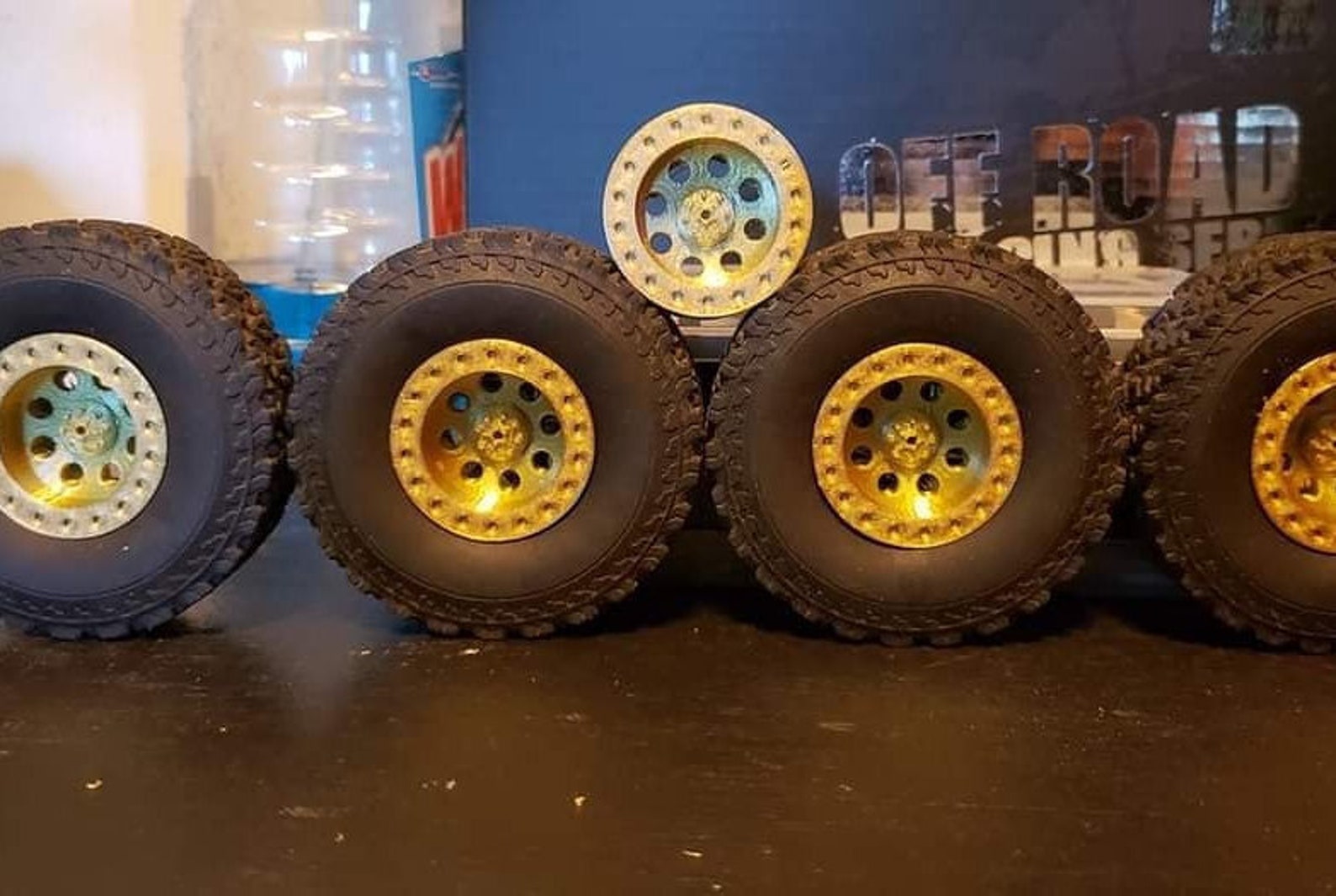 8 hole multi colored 3d printed wpl rims. | Etsy