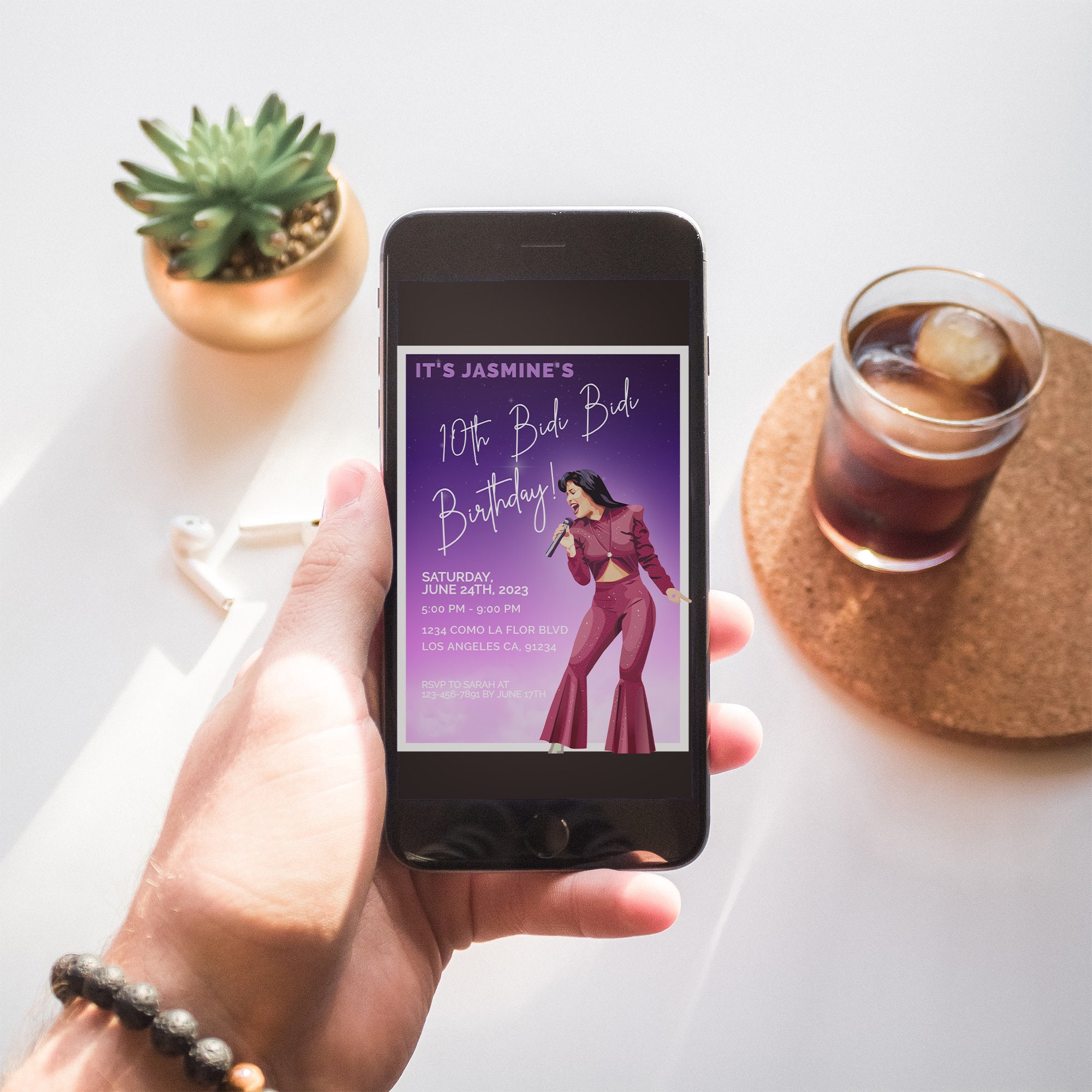 Selena Quintanilla Editable Birthday Invitation Selena - Etsy