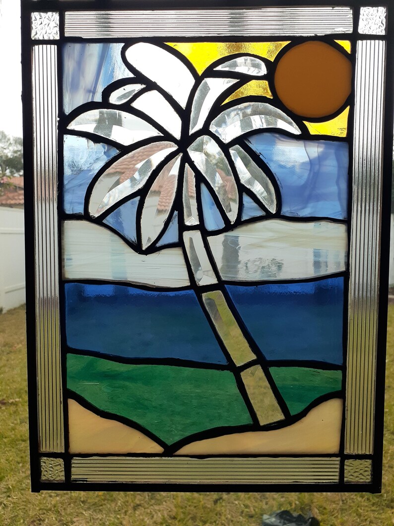 Stained Glass Palm Tree. - Etsy