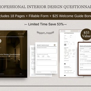Interior Design Client Questionnaire | Interior Design Detailed Client ...