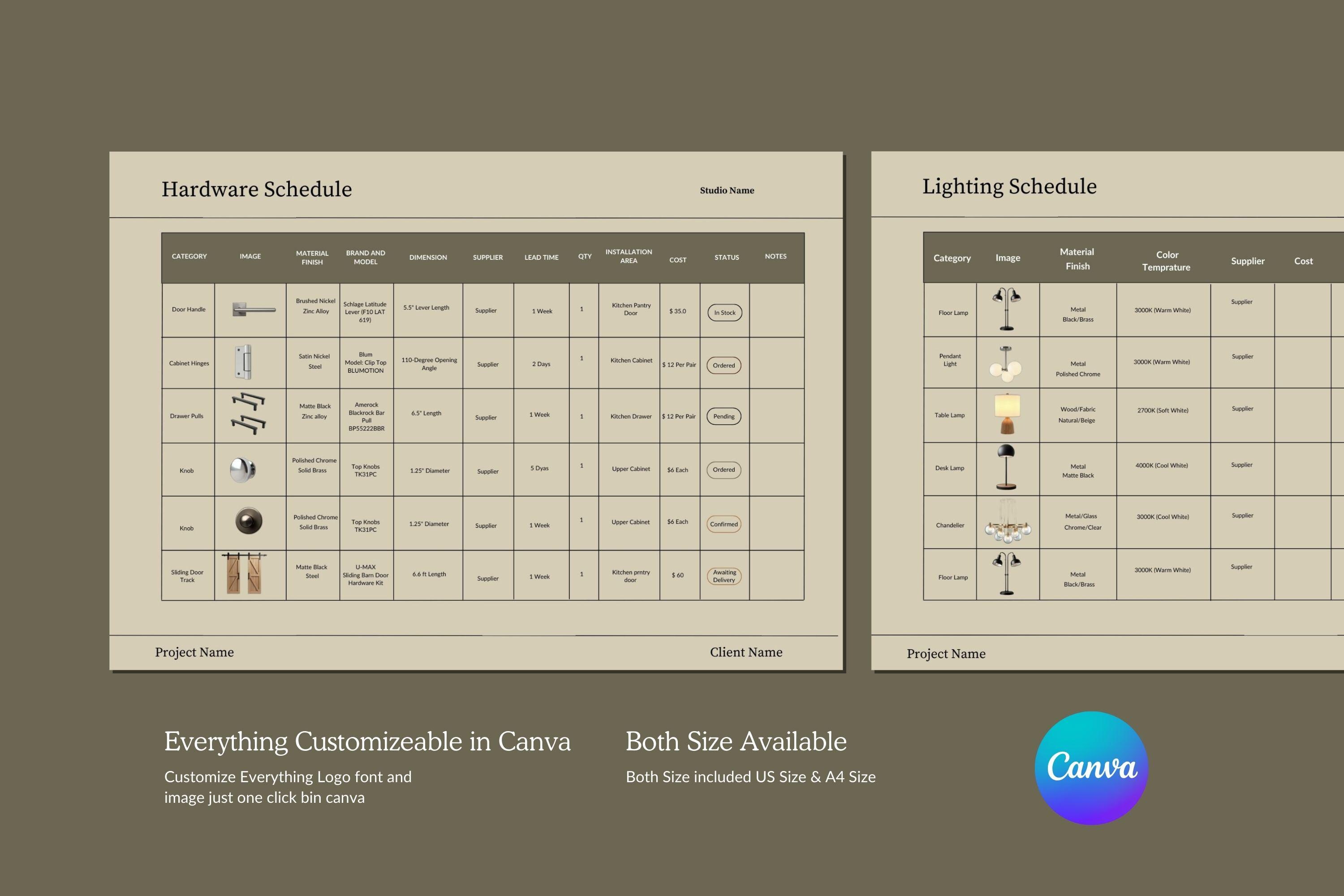 Interior Design FFE Template Finishes Furniture Hardware & Fixtures ...