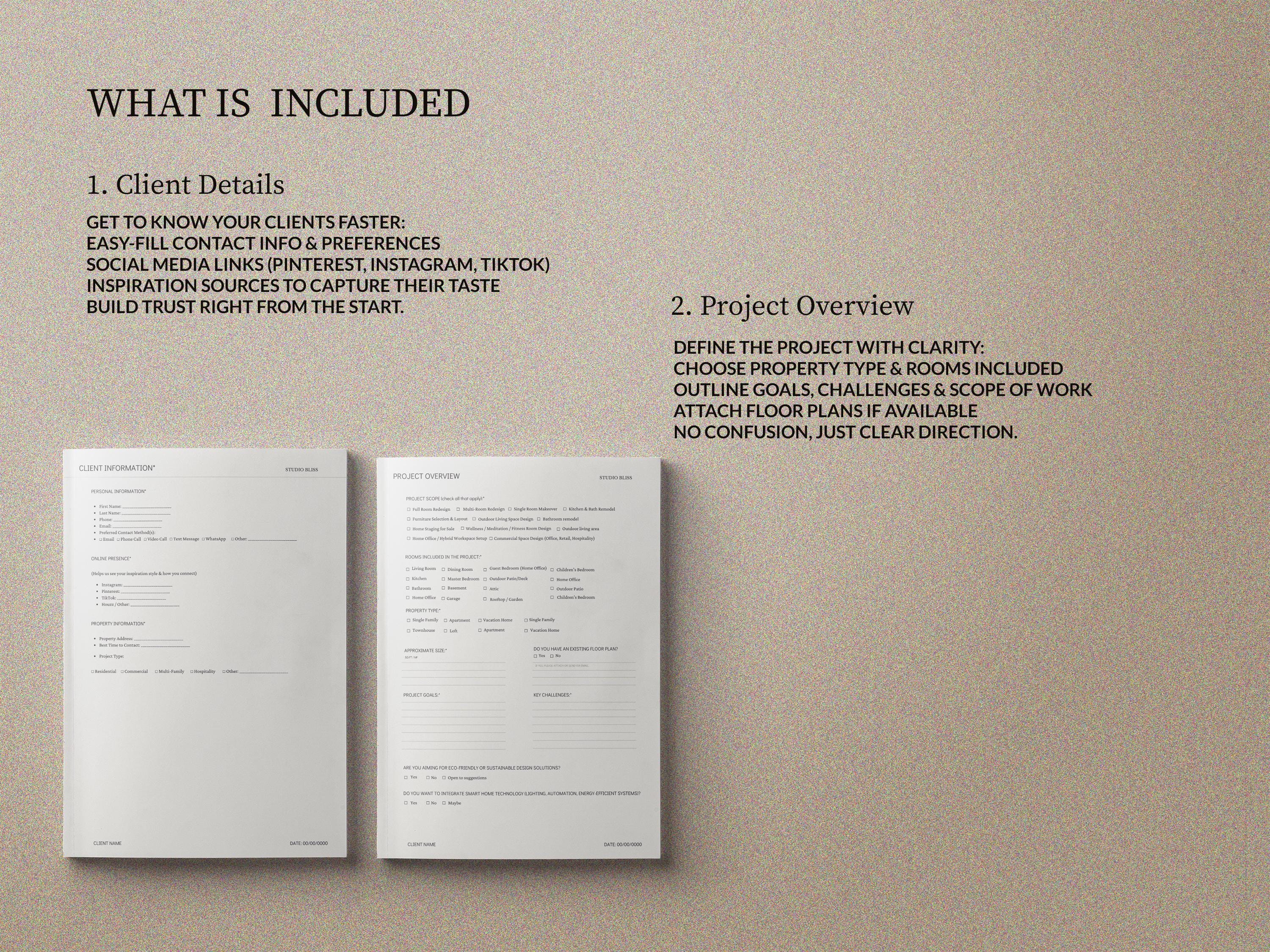 Interior Design Client Questionnaire Template: Canva & Google Form ...