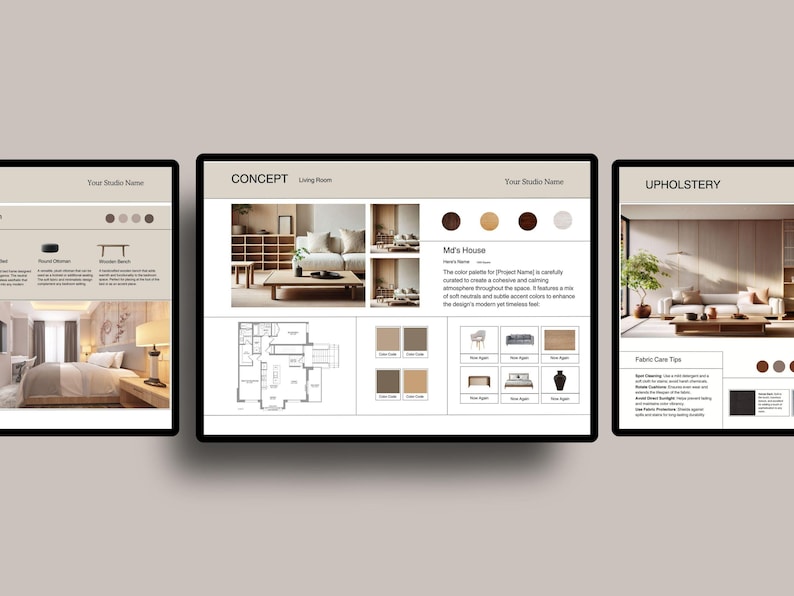 Interior Design Project Presentation | Client Proposal Template ...