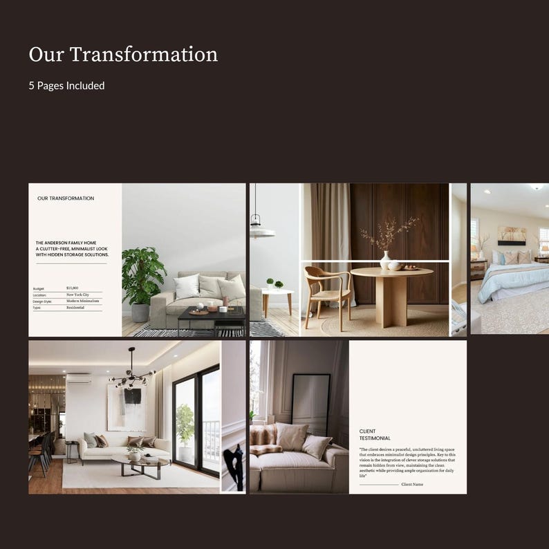 Interior Design Investment Guide Template Services and Portfolio Guide ...
