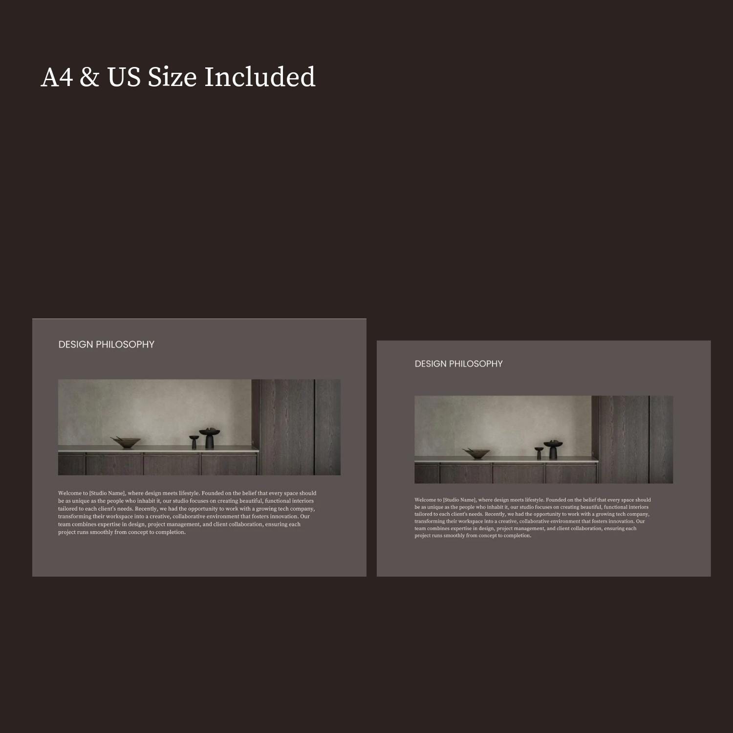 Interior Design Investment Guide Template Services and Portfolio Guide ...