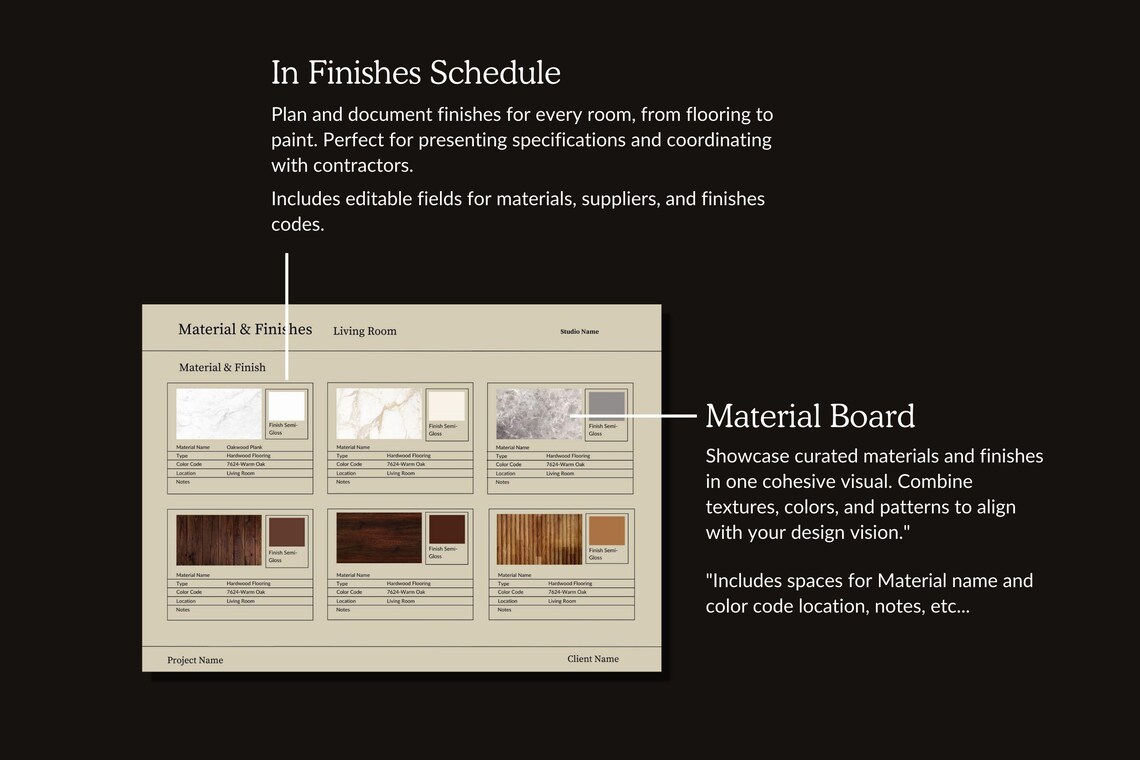 Interior Design FFE Template Finishes Furniture Hardware & Fixtures ...