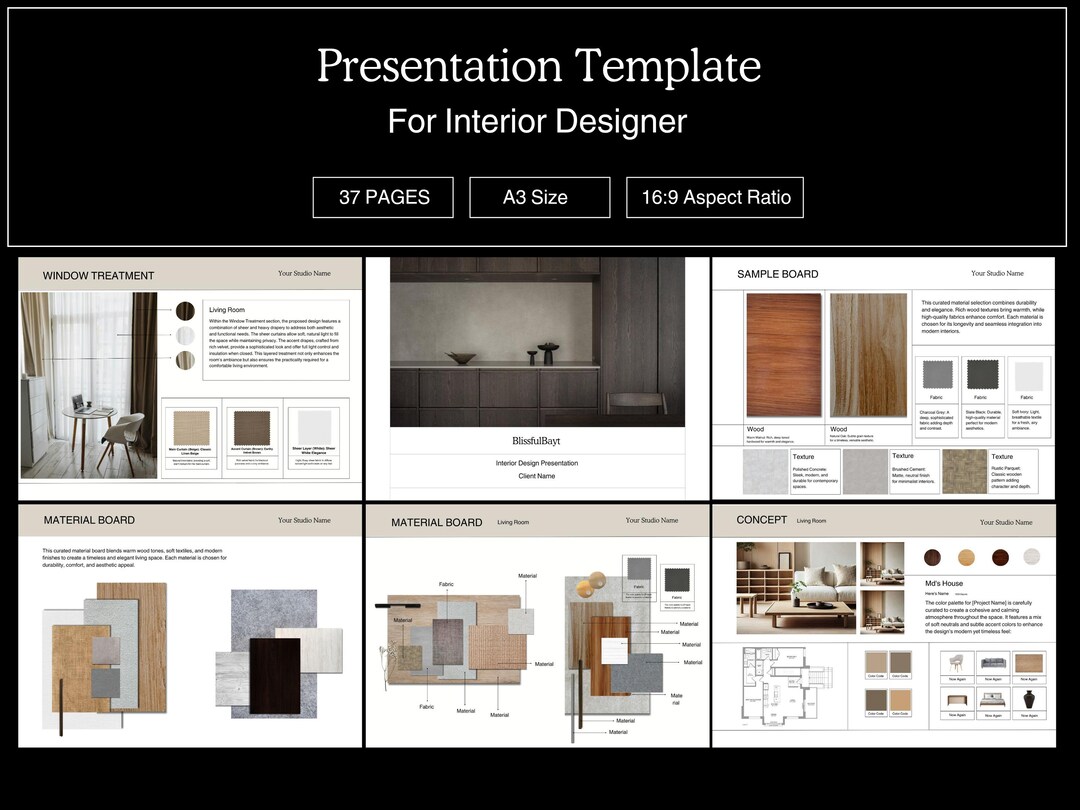 Interior Design Presentation | Client Presentation | Interior Design Project Template | Canva ...