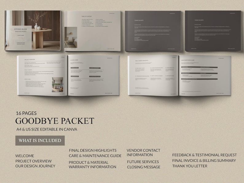 Interior Design Client Experience Bundle | Questionnaire, FF&E, Fee ...