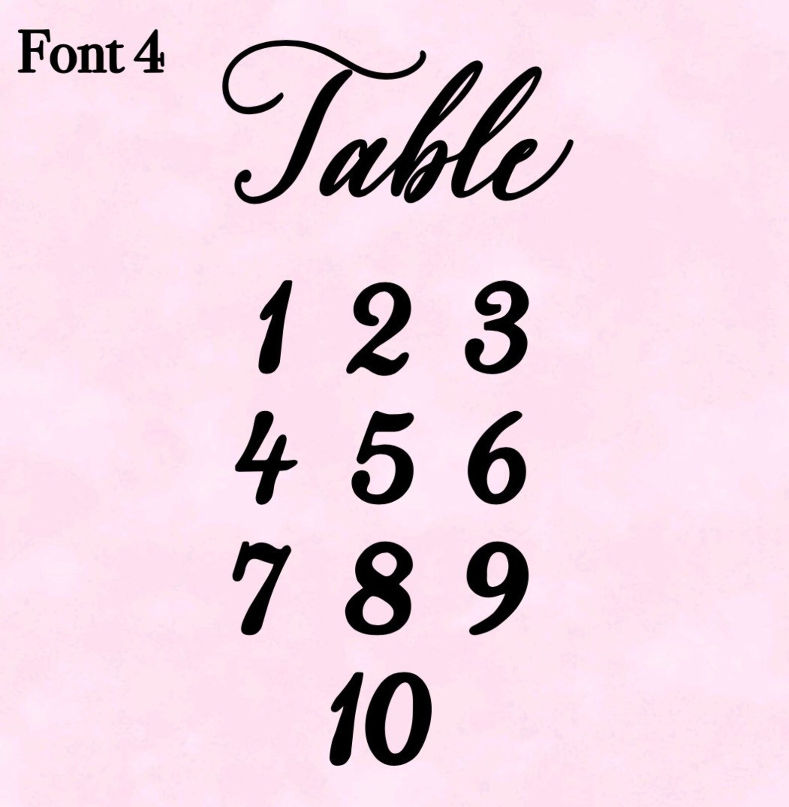 Table Number Decals Wedding Decals Table Numbers Wedding - Etsy