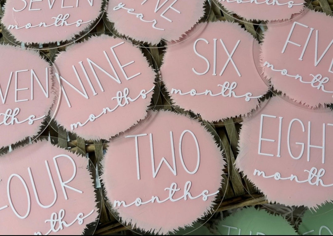 Acrylic Baby Milestone Discs, Acrylic Milestone Markers, Milestones ...