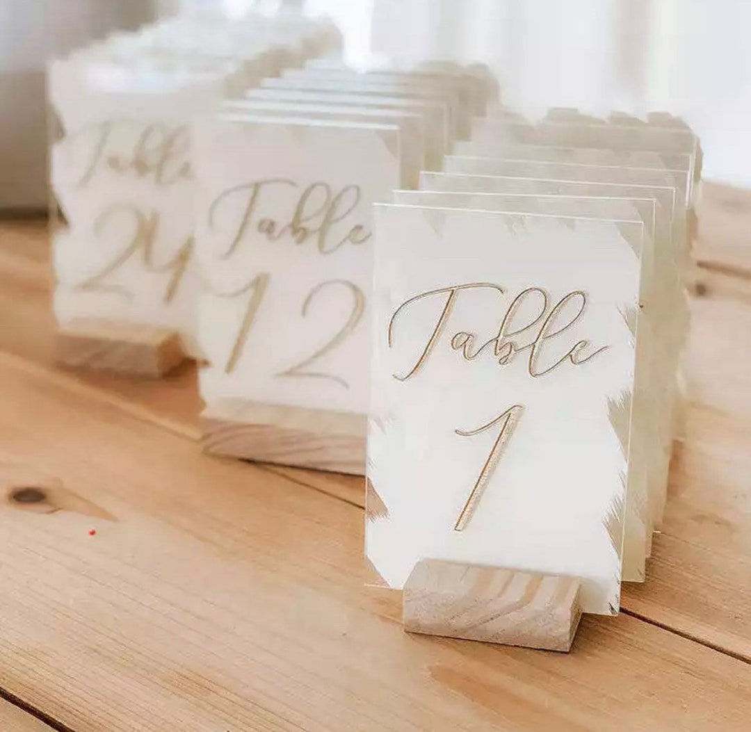 Table Number Decals, Wedding Decals, Table Numbers, Wedding Table ...