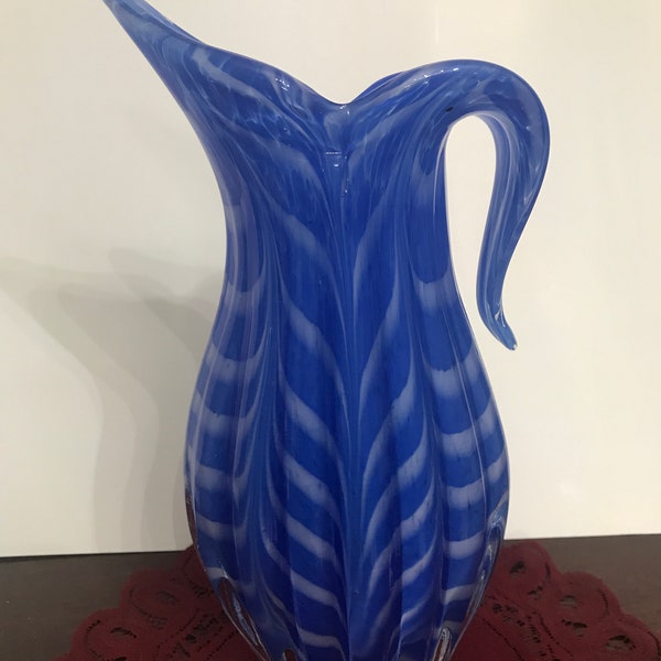 Glass Pitcher Vase - Etsy