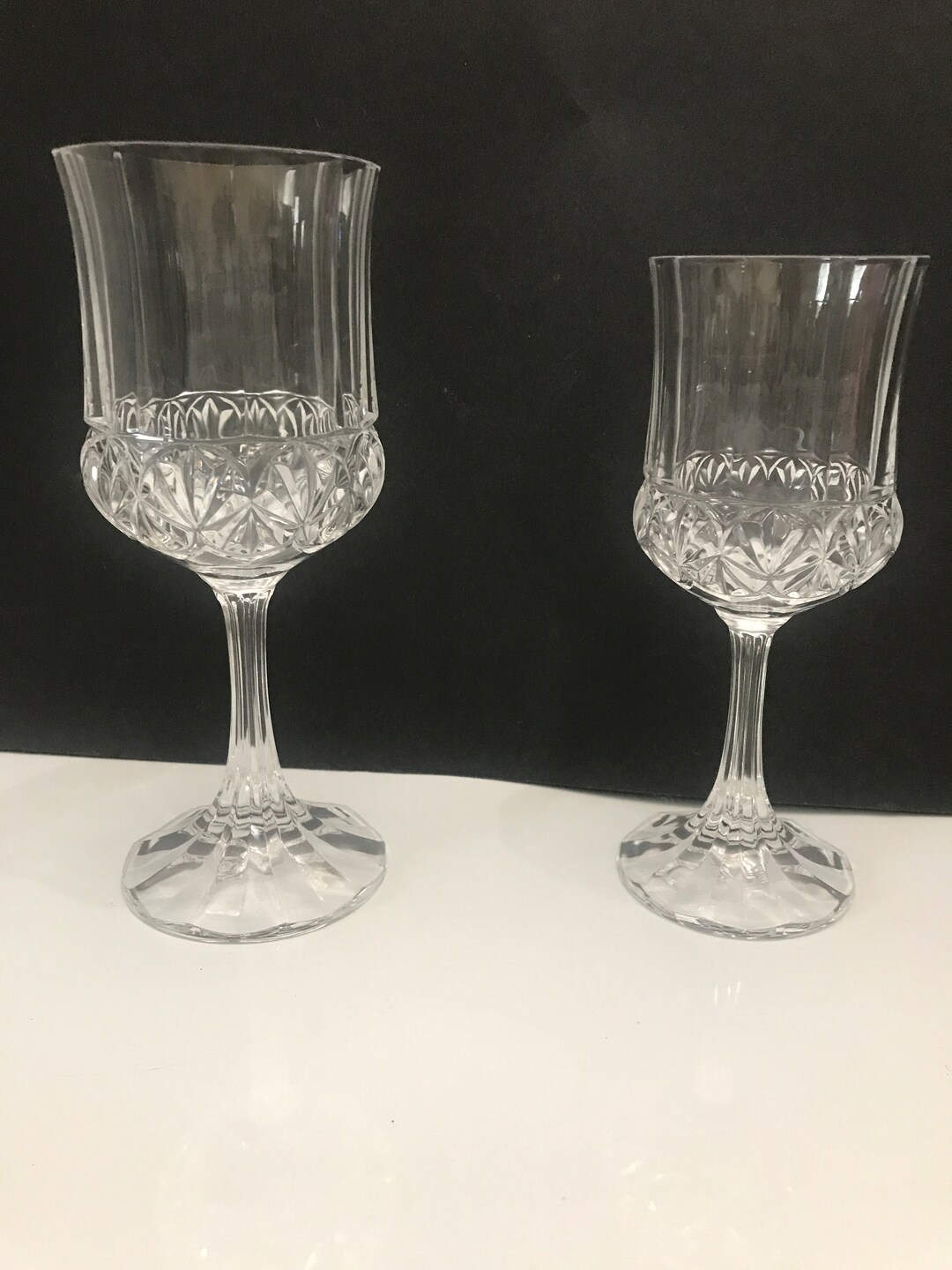 Cristal De Flandre Wine/water Goblets, Fascination Lead Crystal Goblets ...