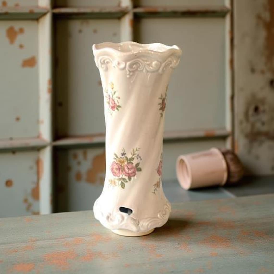 Tall Floral Ceramic Musical Vase, CMC Japan - Etsy