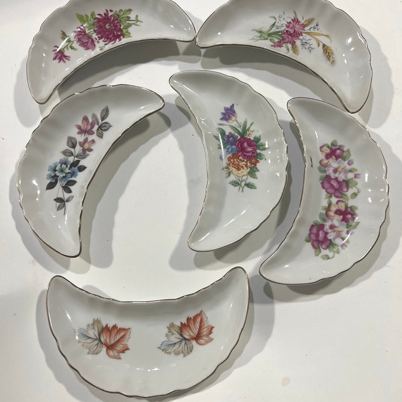 Crescent Plates - Etsy