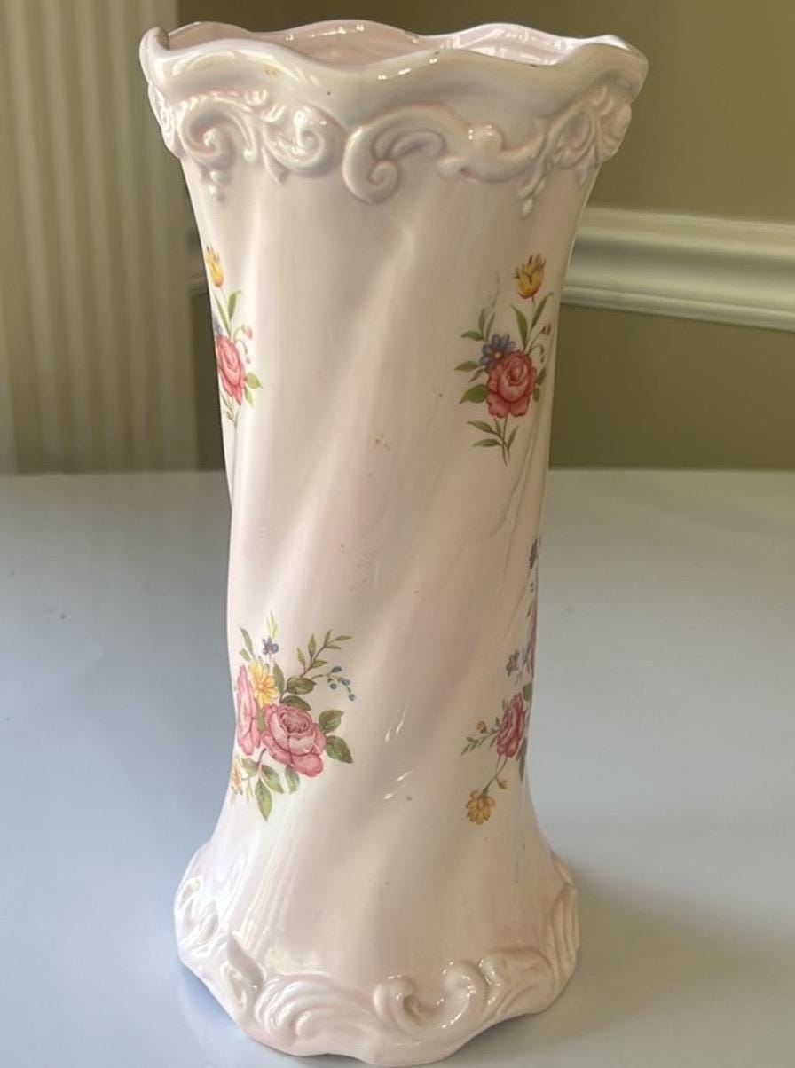 Tall Floral Ceramic Musical Vase, CMC Japan - Etsy