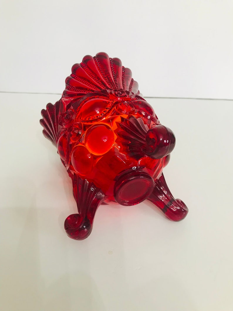 Mosser Eye Winker Covered Candy Dish and Spooner - Etsy