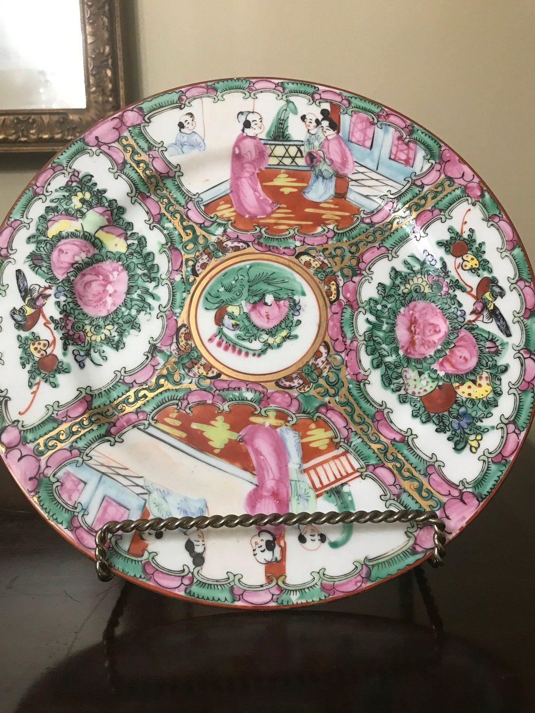 P.C.T. Hand-painted Asian Porcelain Decorative Plate Made in Hong Kong ...