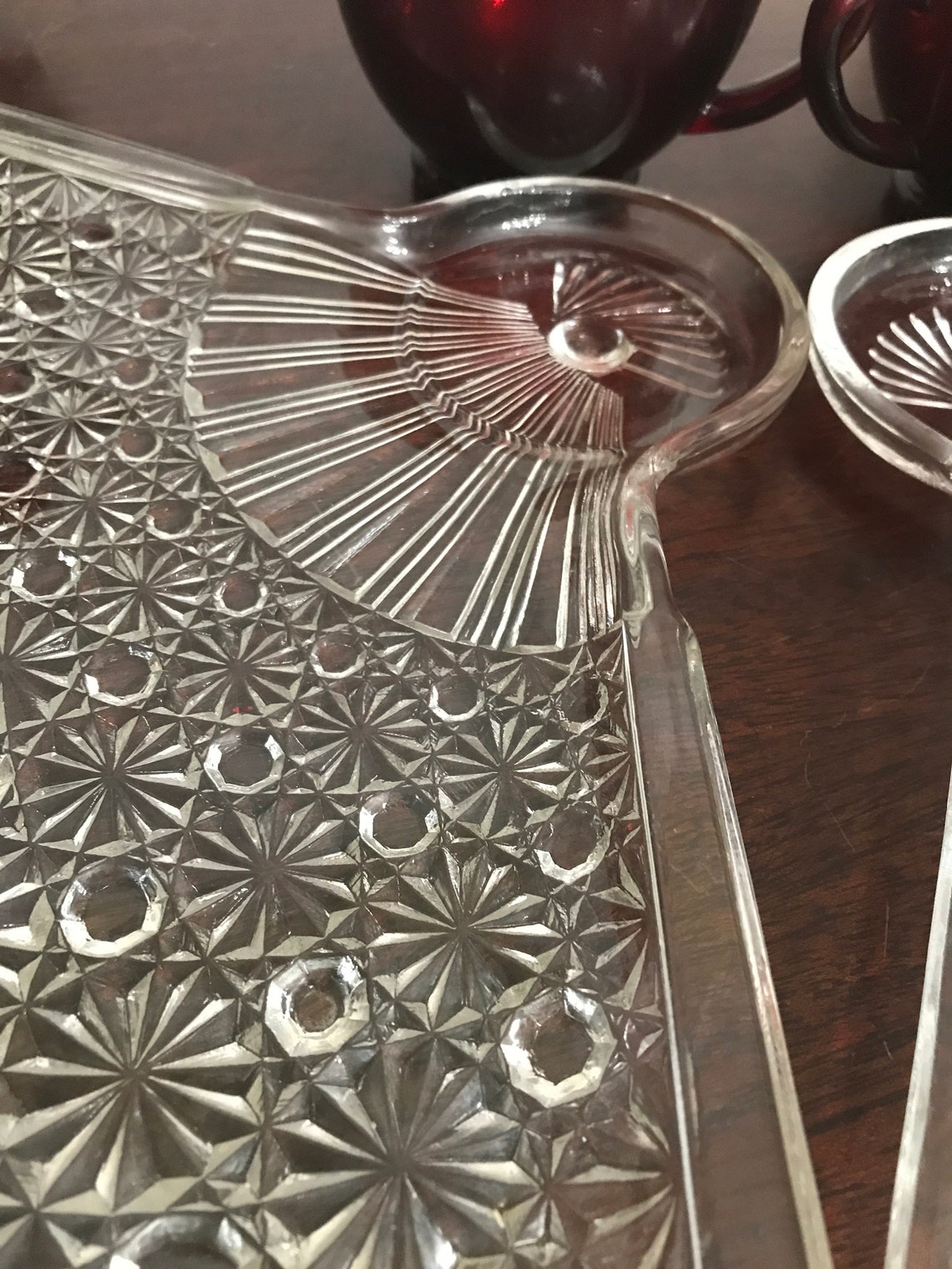 Royal Ruby Snack Set by Anchor Hocking; Sold Separately - Etsy