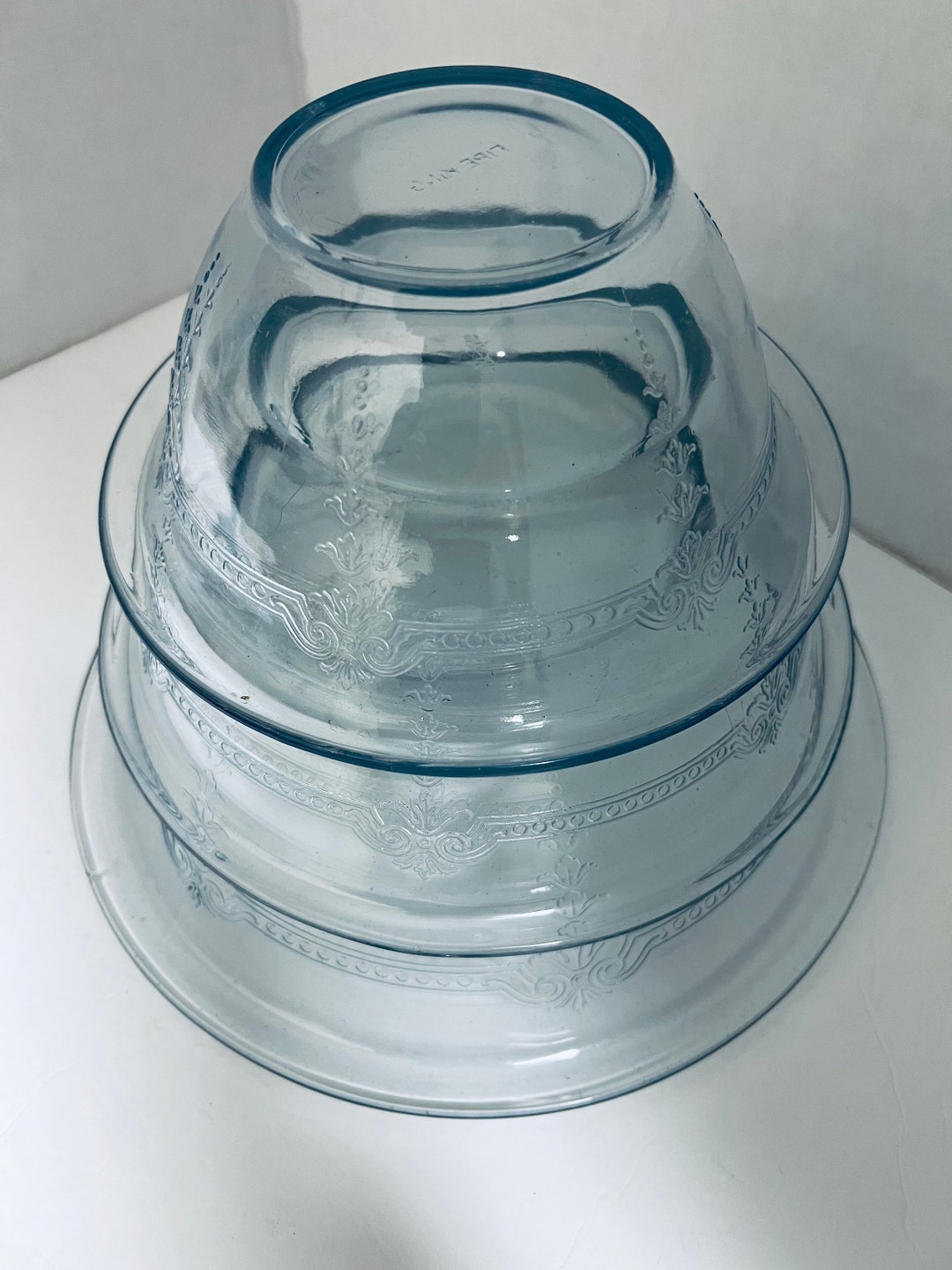 Anchor Hocking/ Fire King Philbe Sapphire Blue Philbe Mixing Bowls ...