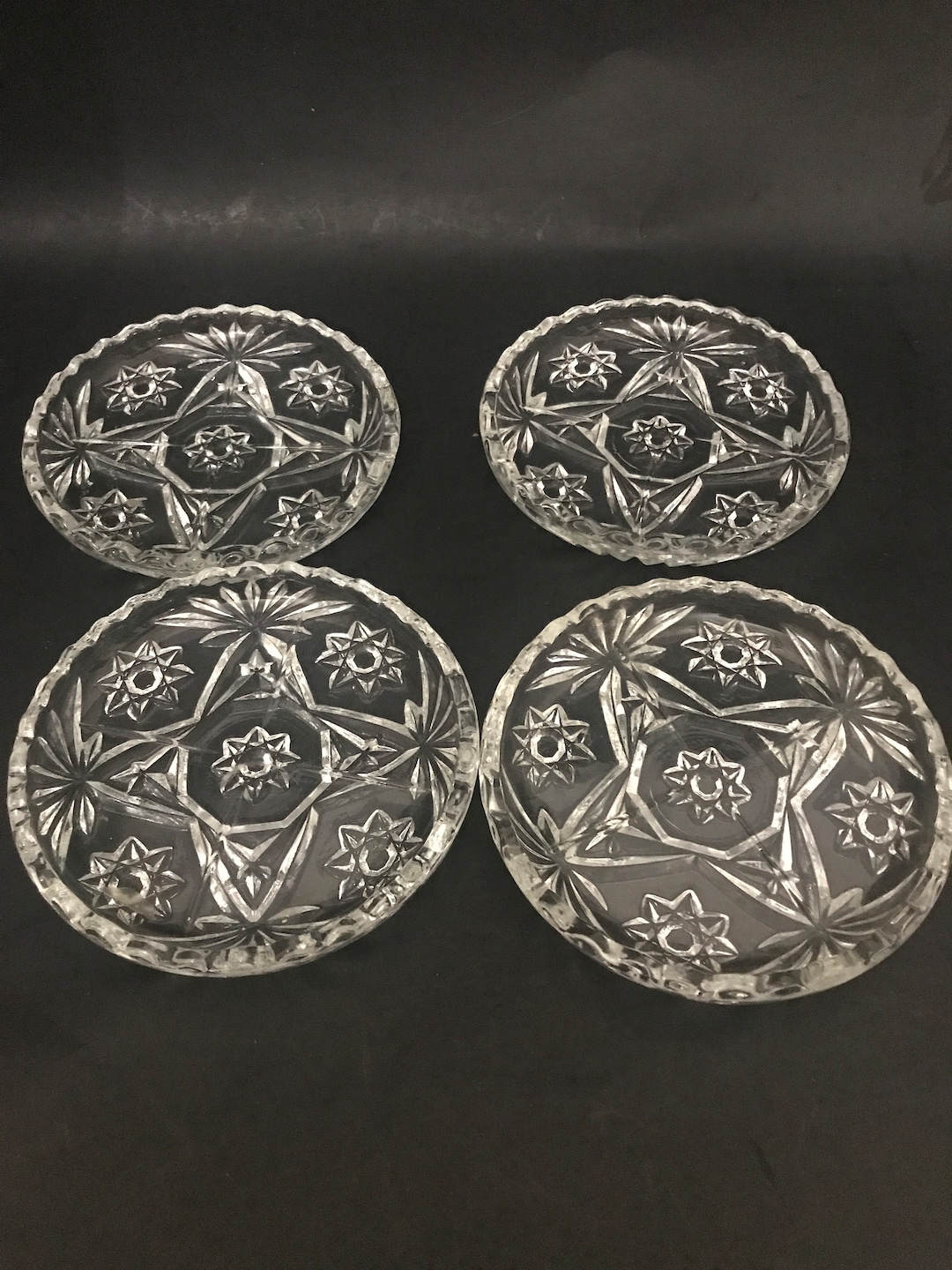 Anchor Hocking Star of David Coasters, Prescut Clear Glass Coasters - Etsy