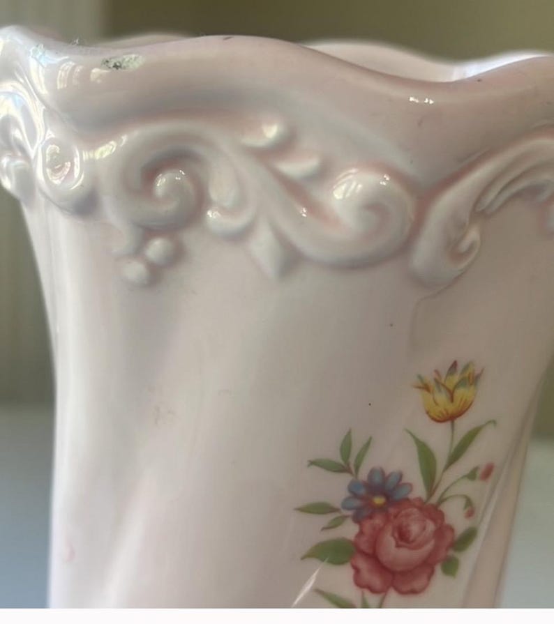 Tall Floral Ceramic Musical Vase, CMC Japan - Etsy