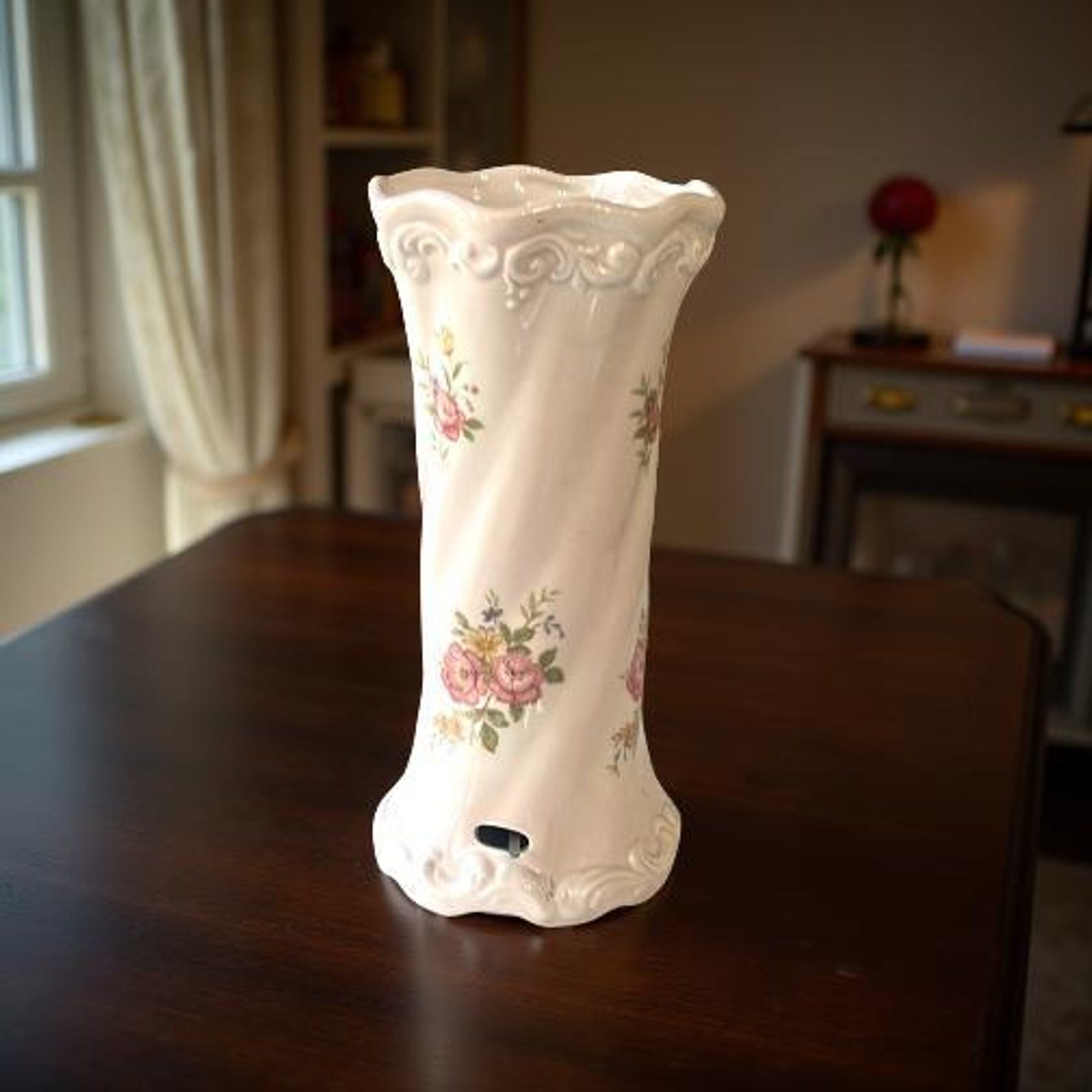 Tall Floral Ceramic Musical Vase, CMC Japan - Etsy