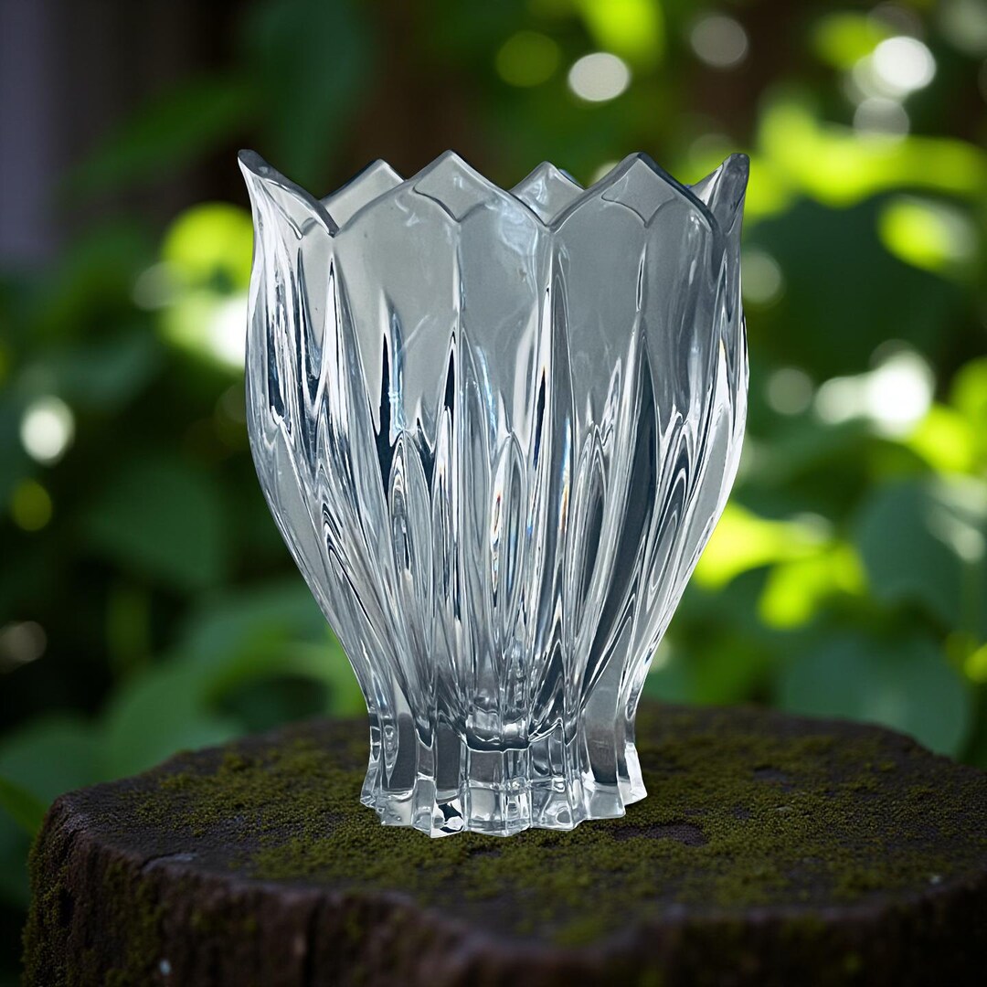 Gorman Crystal Vase Lotus Six Inches Tall, Giftware Quality - Etsy