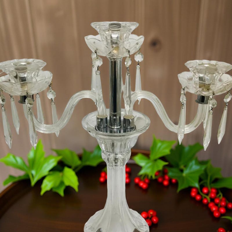 Crystal Drop Candelabra - Etsy