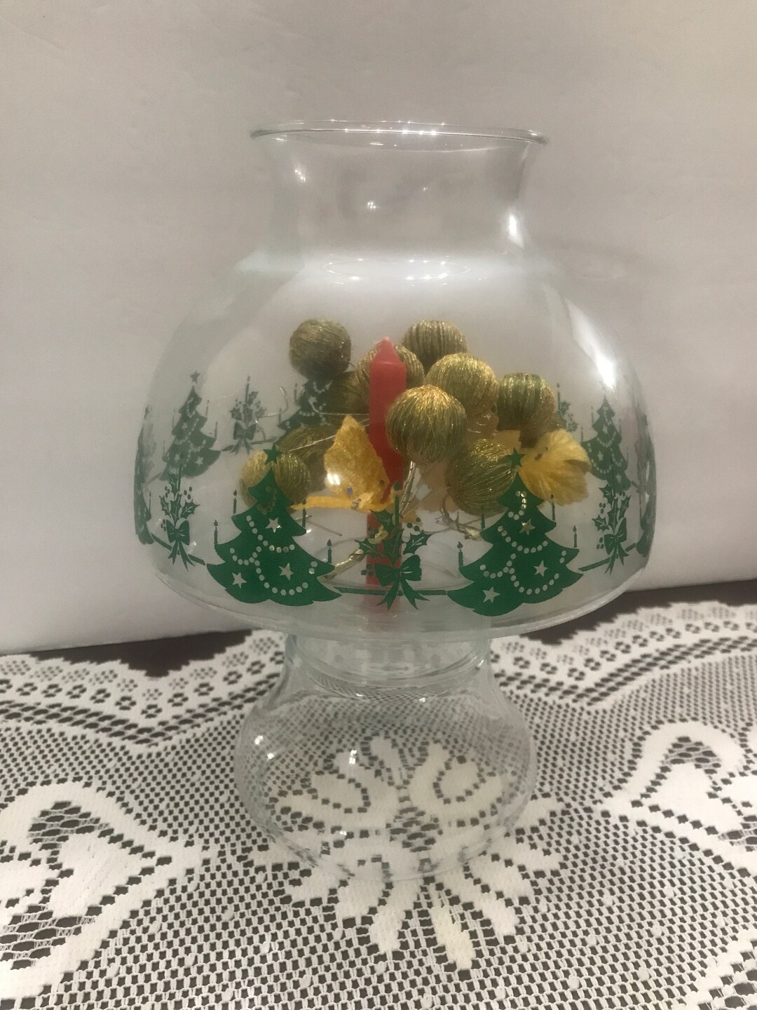 Chantelle Noel Hurricane Tapered Candle Holder, Holiday Decor/ Giftware ...