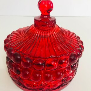 Mosser Eye Winker Covered Candy Dish, and Spooner - Etsy