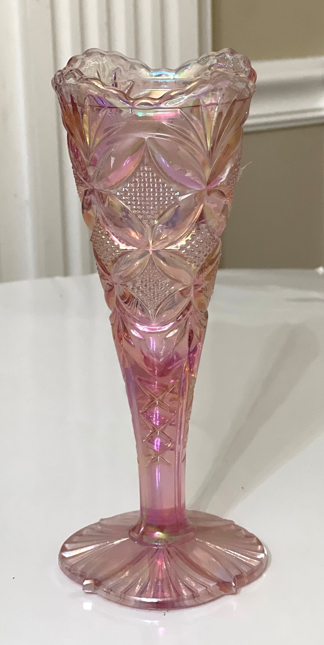 Fenton Pink Pearl Vase/ Giftware/fenton Glassware - Etsy