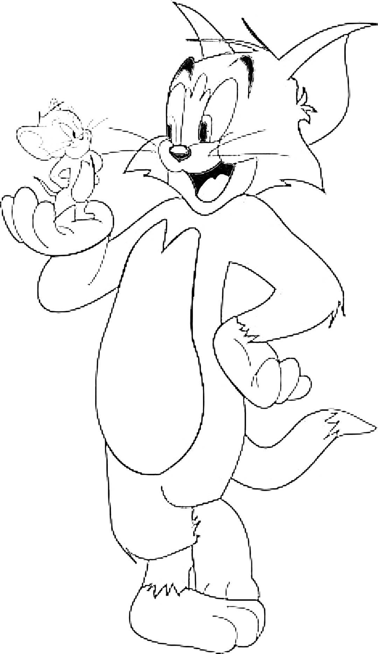 Tom and Jerry colouring pages cartoon paintings Drawings | Etsy