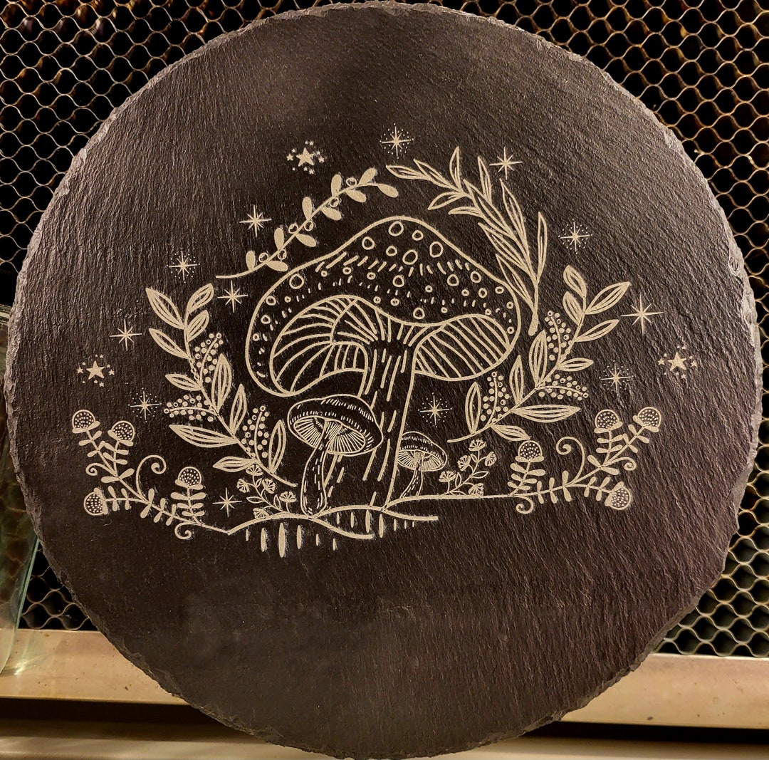 Personalized Slate Serving Tray Laser Engraved Custom Design for ...