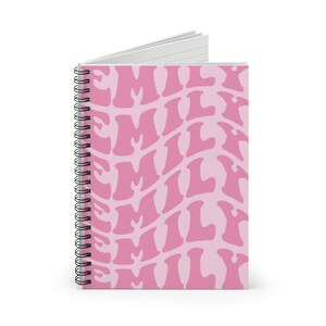 Personalized Notebook, Retro 6x8 Spiral Notebook, Trendy Preppy Y2k ...