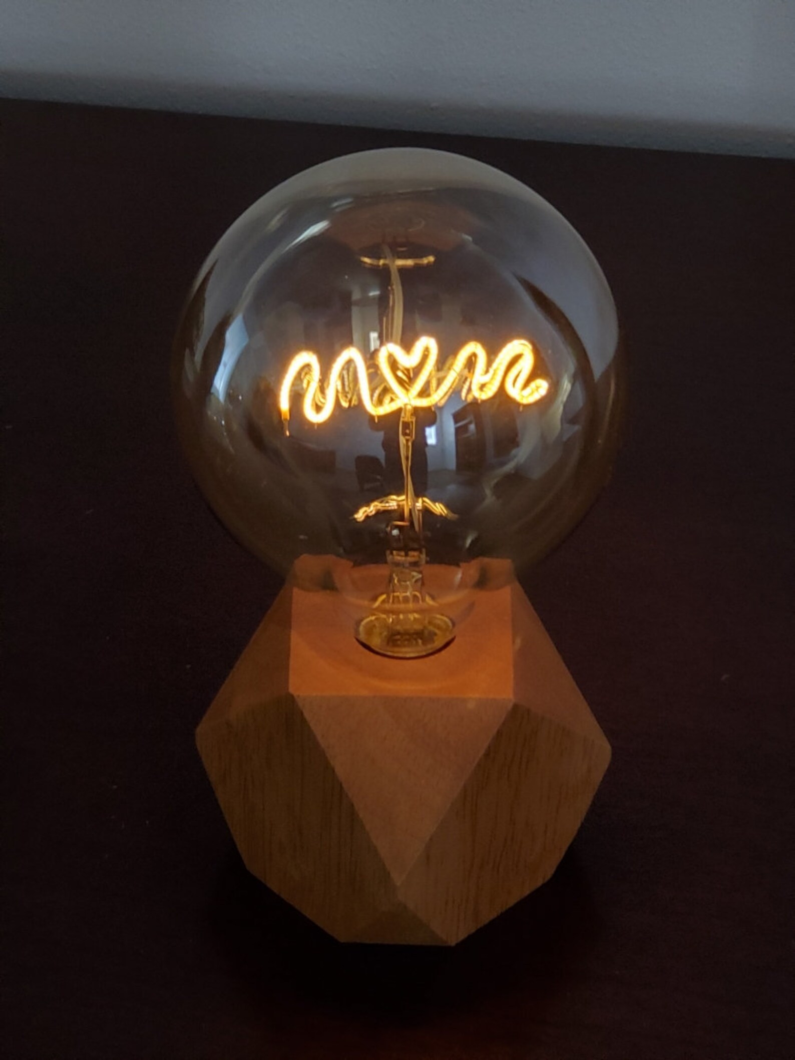 LED MOM Light With Wooden Base Included DC4.5V - Etsy