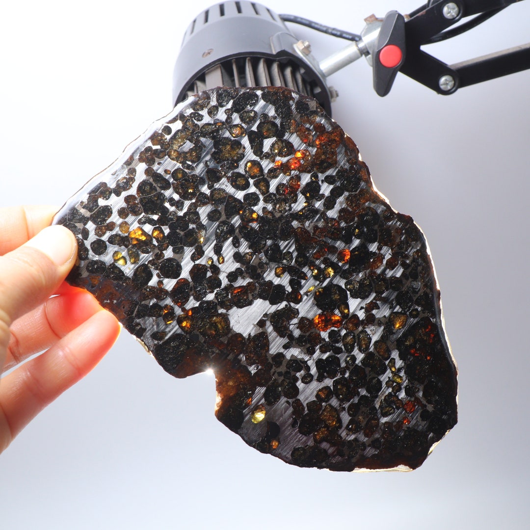 154g Sericho Pallasite Meteorite Slicenatural Meteorite From Kenya ...