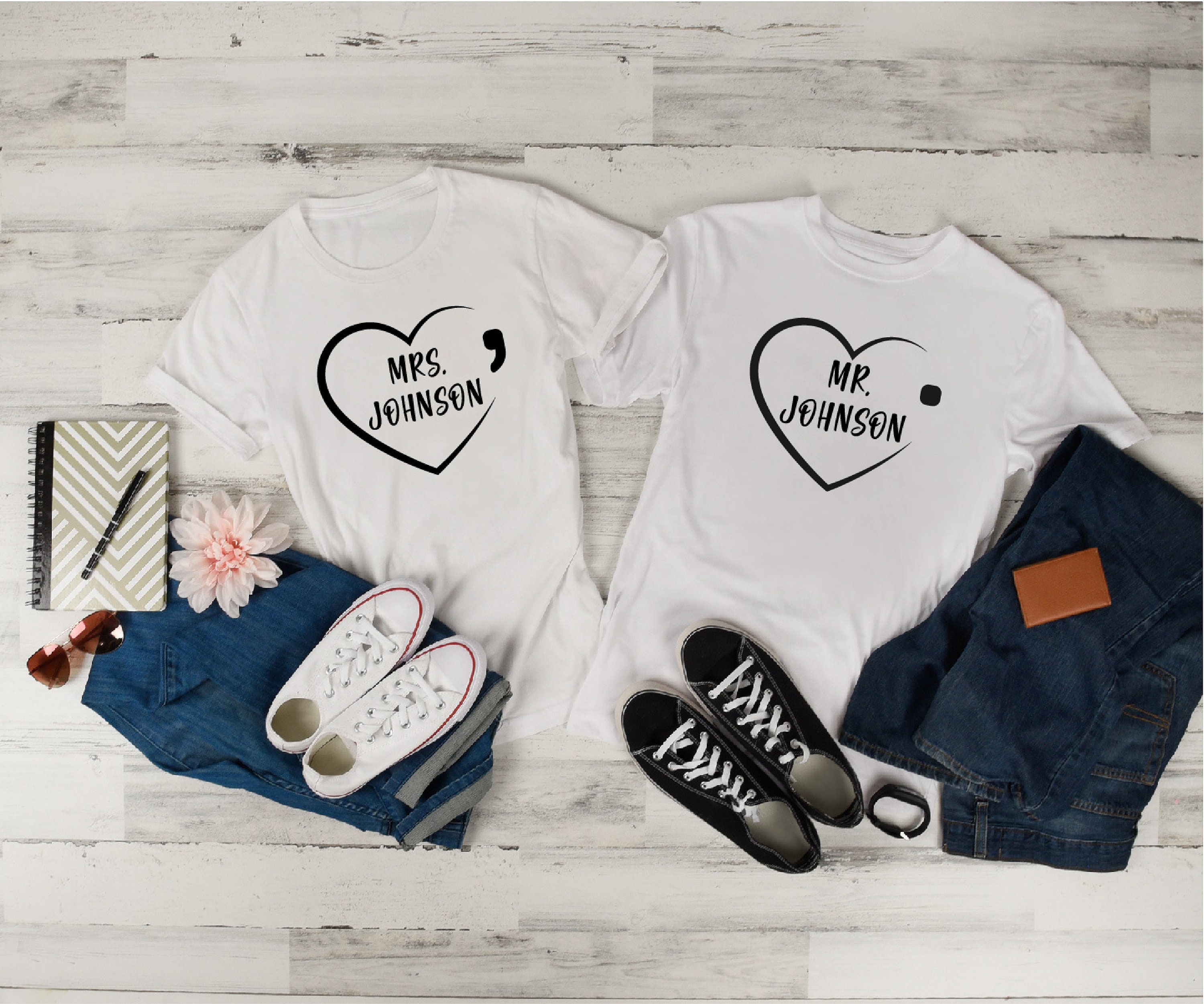 Custom Couple Shirt Mr And Mrs T Shirts Funny Couple Shirt Etsy