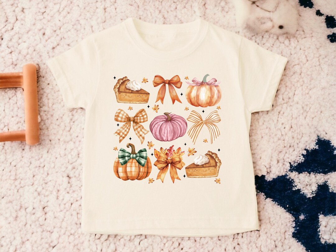 Thanksgiving Pumpkin Toddler Shirt, Fall Girl Shirts, Toddler Fall ...