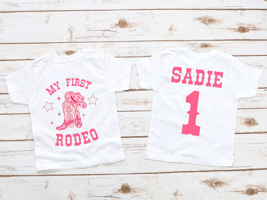 My First Rodeo Birthday Shirt, Rodeo Birthday, Birthday Girl Shirt ...