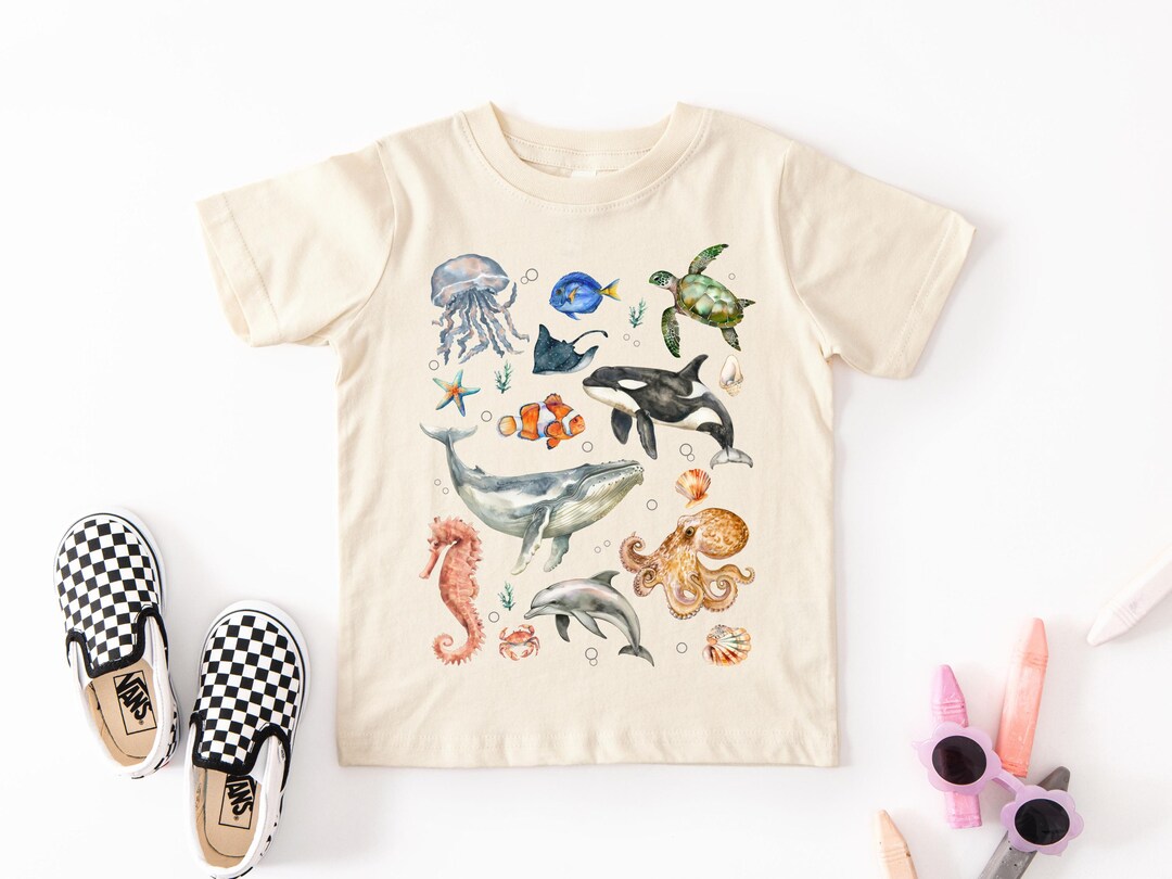 Under the Sea Toddler Shirt, Ocean Animals Shirt, Cute Kids Shirt, Kids ...