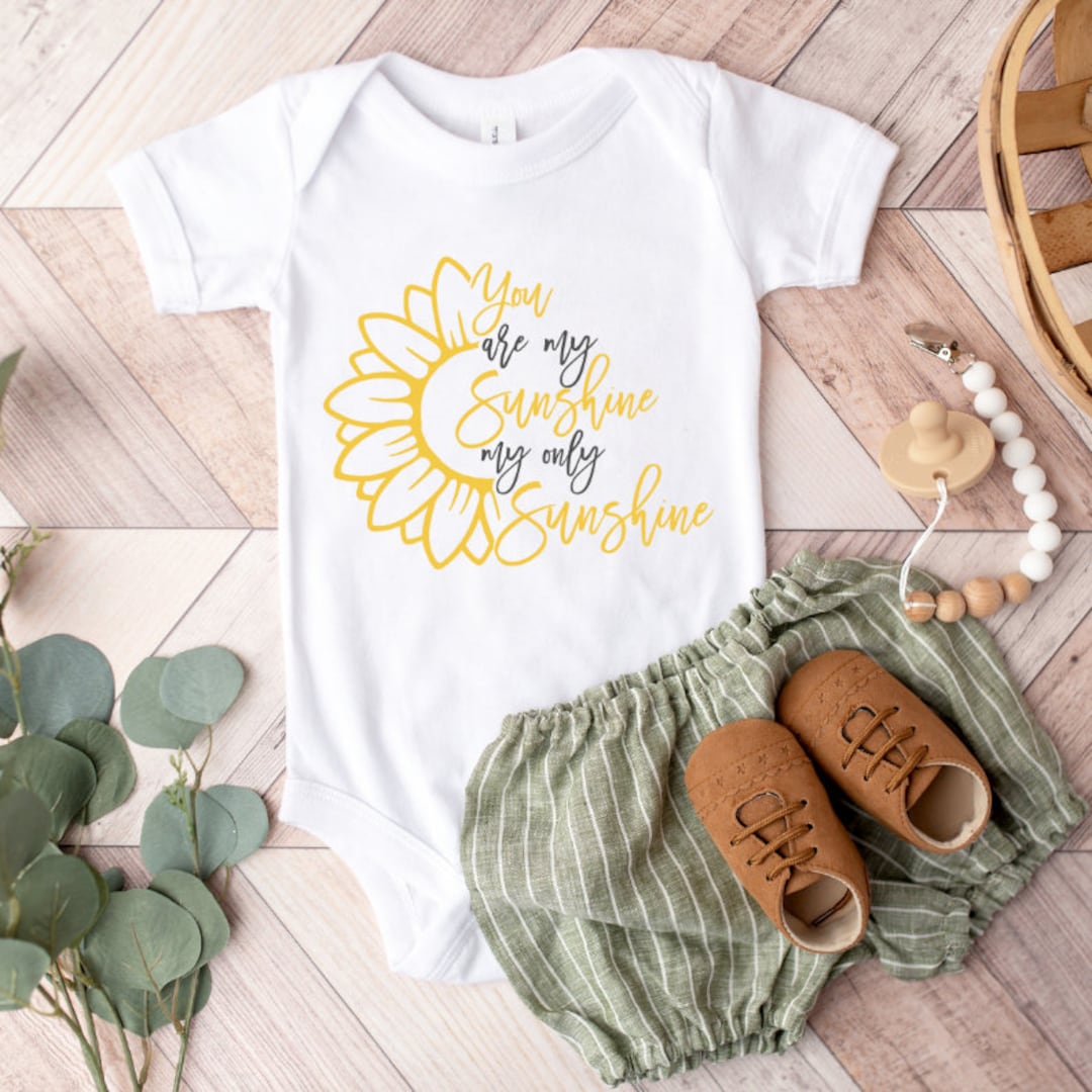 You Are My Sunshine Baby Bodysuit, Cute Baby Outfit, Spring Baby Outfit ...