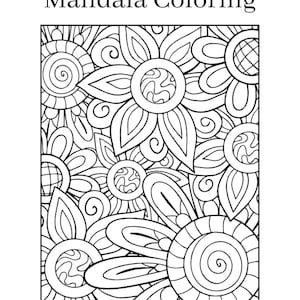 Digital Mandala Coloring Pages (50 Pages) - Etsy